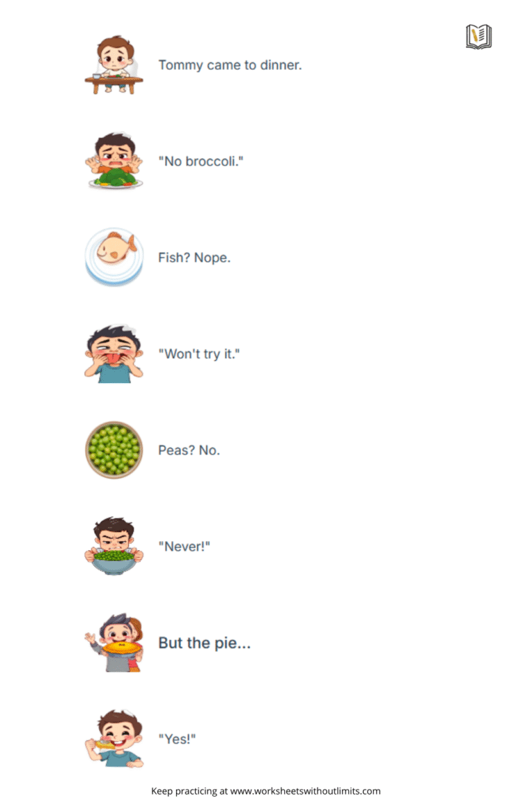 1st Grade Reading Sentences – Free Worksheets