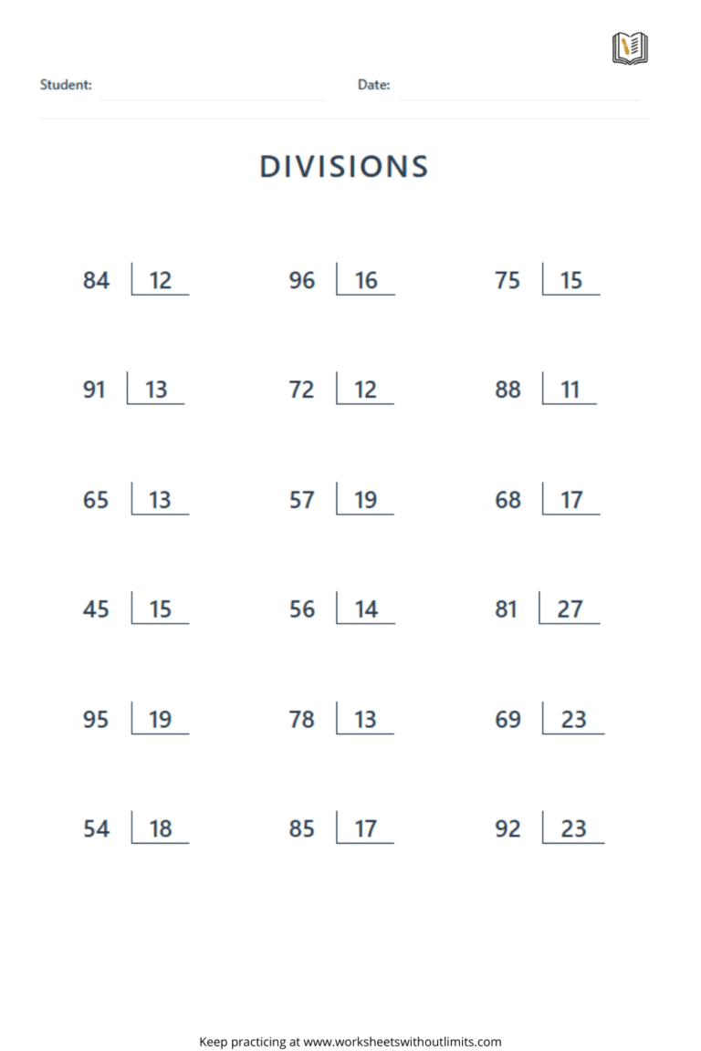 Division 3rd Grade Worksheets – Free & Unlimited Practice