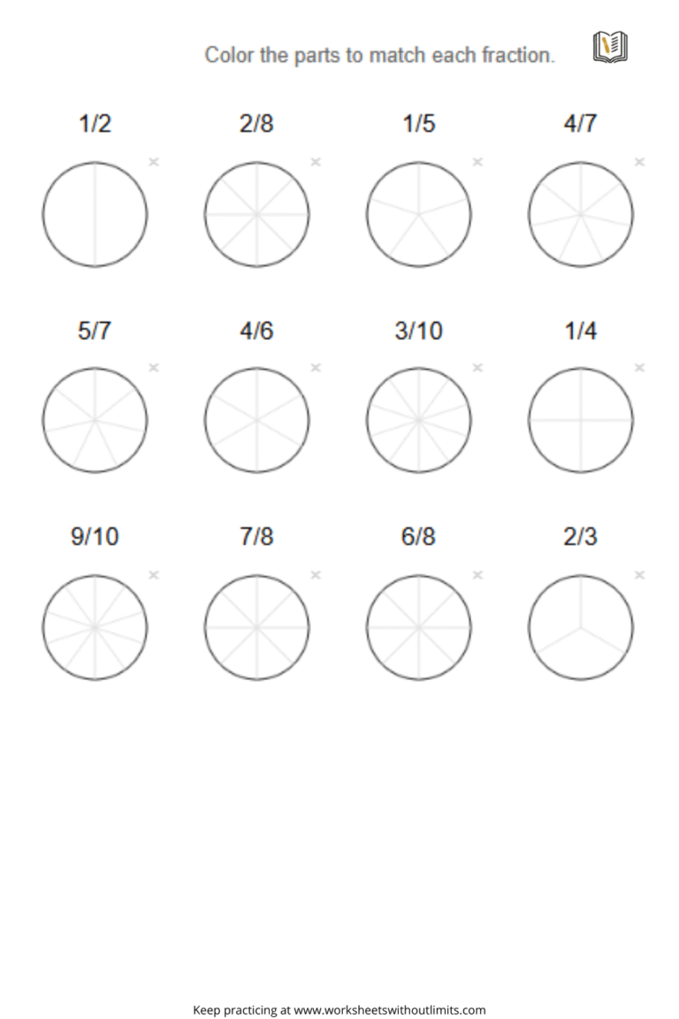 2nd Grade Fraction Worksheets – Free & Printable